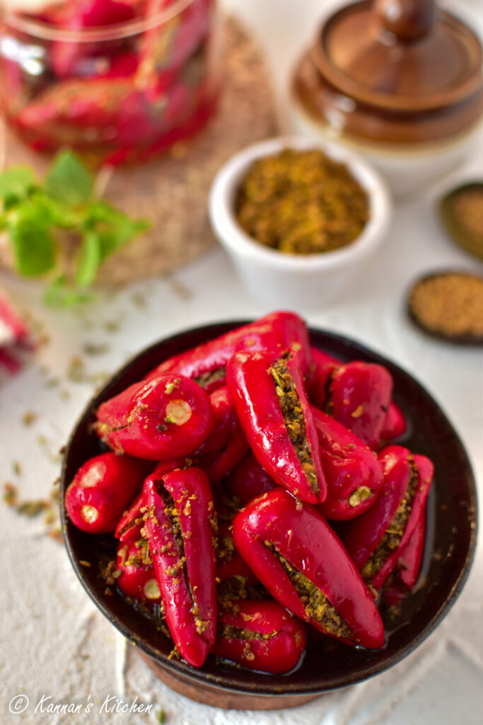 Red Chilli Pickle - Kannan's Kitchen